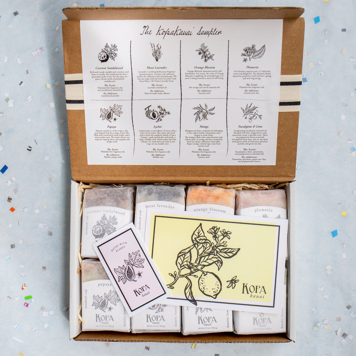 THE KOPA KAUAI SAMPLER - 8 Classic soaps – Kopa Kauai Soap Co.